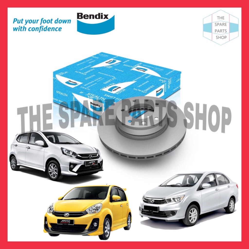 PERODUA MYVI LAGI BEST BEZZA AXIA FRONT BRAKE DISC ROTOR / ULTIMATE ...