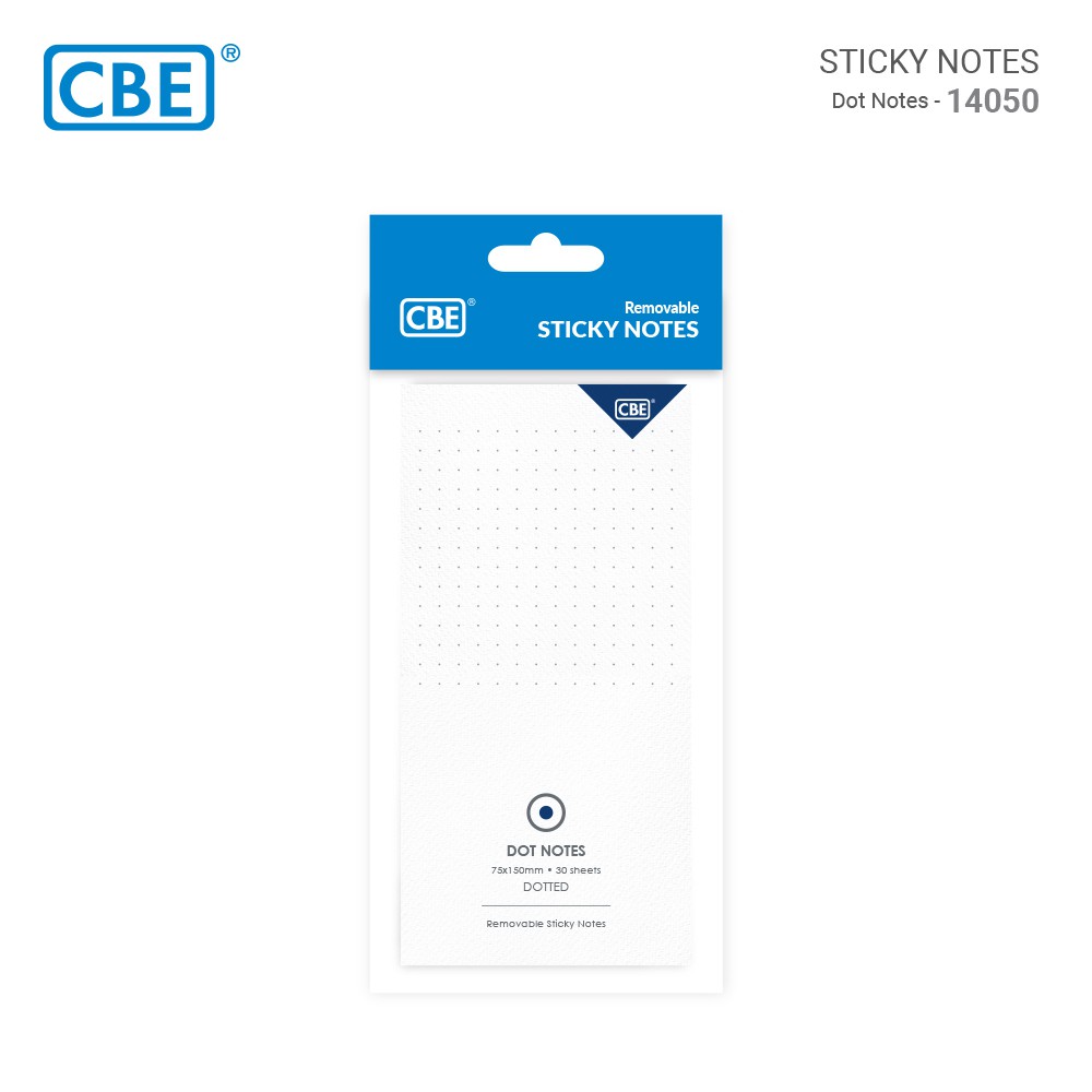 CBE 14050 Adhesive DOT NOTES Sticky Notes 75 x150mm | 30 Sheets ...