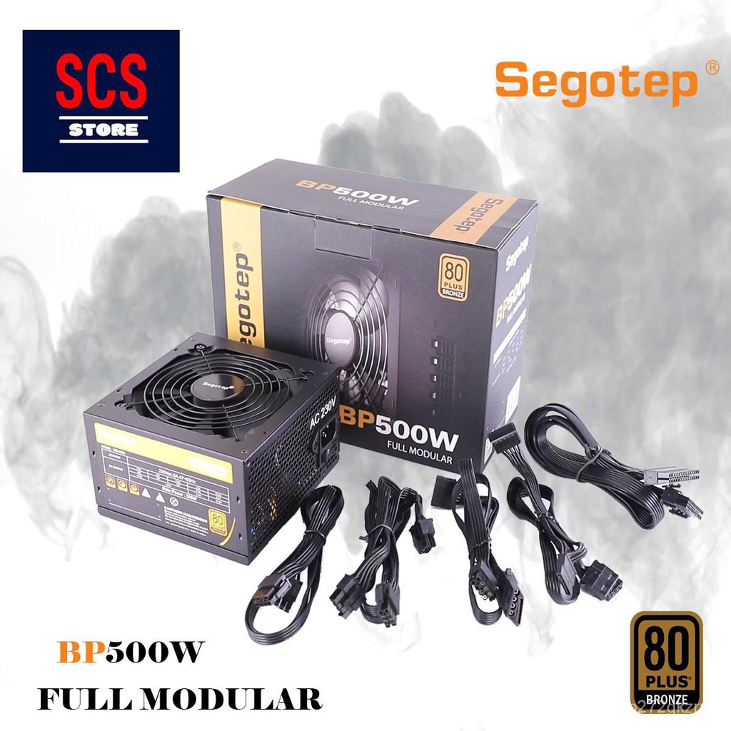 nvhS SEGOTEP BP500W 500Watt Full Modular 80 Plus Bronze Gaming Power ...