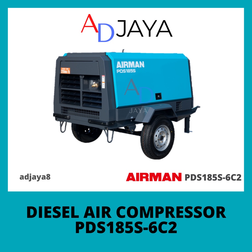 Airman PDS185S Air Compressor Trailer 185CFM | Shopee Malaysia