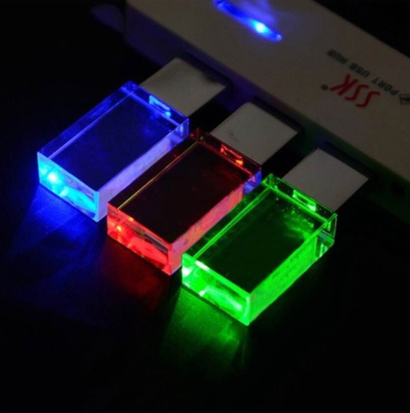 LED Light Flash Drives 4GB 8GB 16GB 32GB 64GB 128GB 256GB 512GB USB 2.0 ...