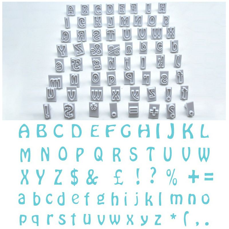 Popular 64pc Fondant Alphabet Cutter Set Huruf Fondant | Shopee Malaysia