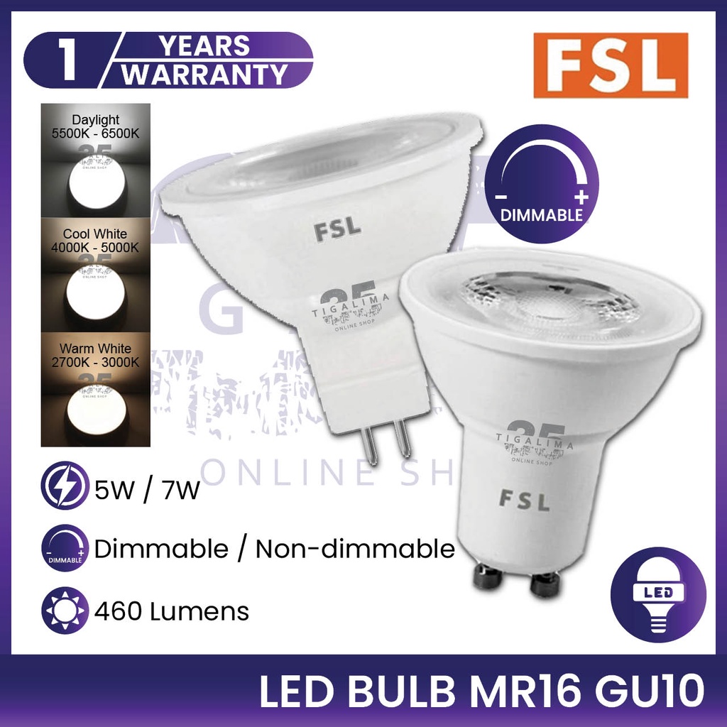 FSL MR16 GU10 LED Bulb 5W 7W Spot Eyeball Bulb Daylight / Coolwhite / Warmwhite High Quality ...