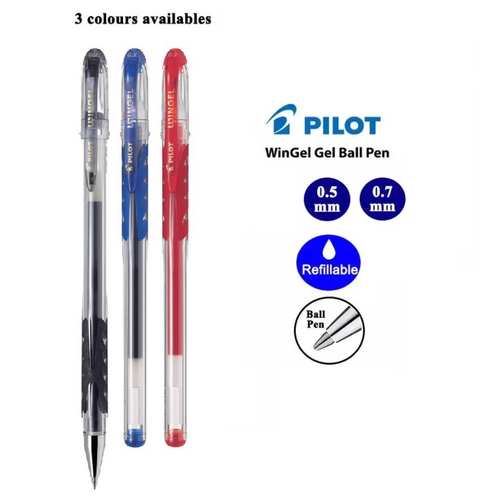 PILOT Wingel Gel Pen 0.5mm / 0.7mm | Shopee Malaysia