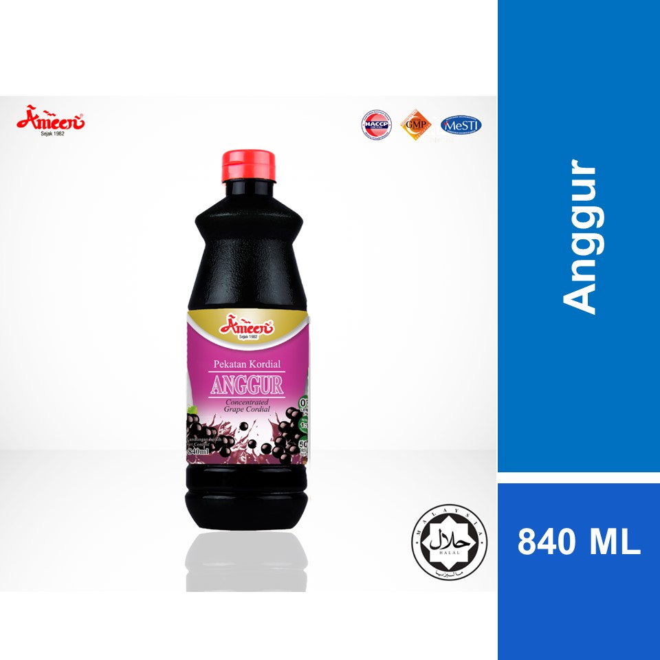 Ameen Flavoured Concentrated Cordial Grape 840ml | Shopee Malaysia