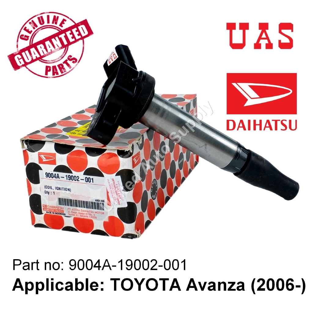 Daihatsu Ignition Plug Coil 4 PIN for TOYOTA AVANZA ARUZ 2016 9004A ...