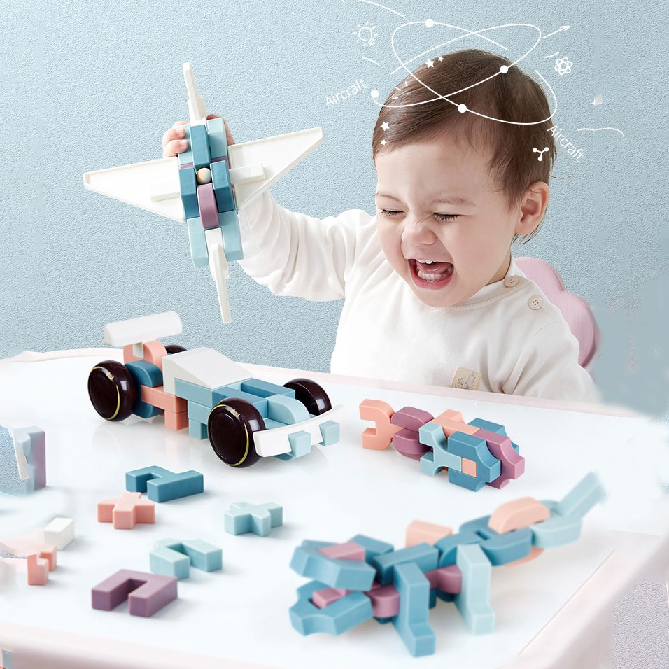 KUB Children's Multi Functional Puzzle Assembling Building Blocks ...