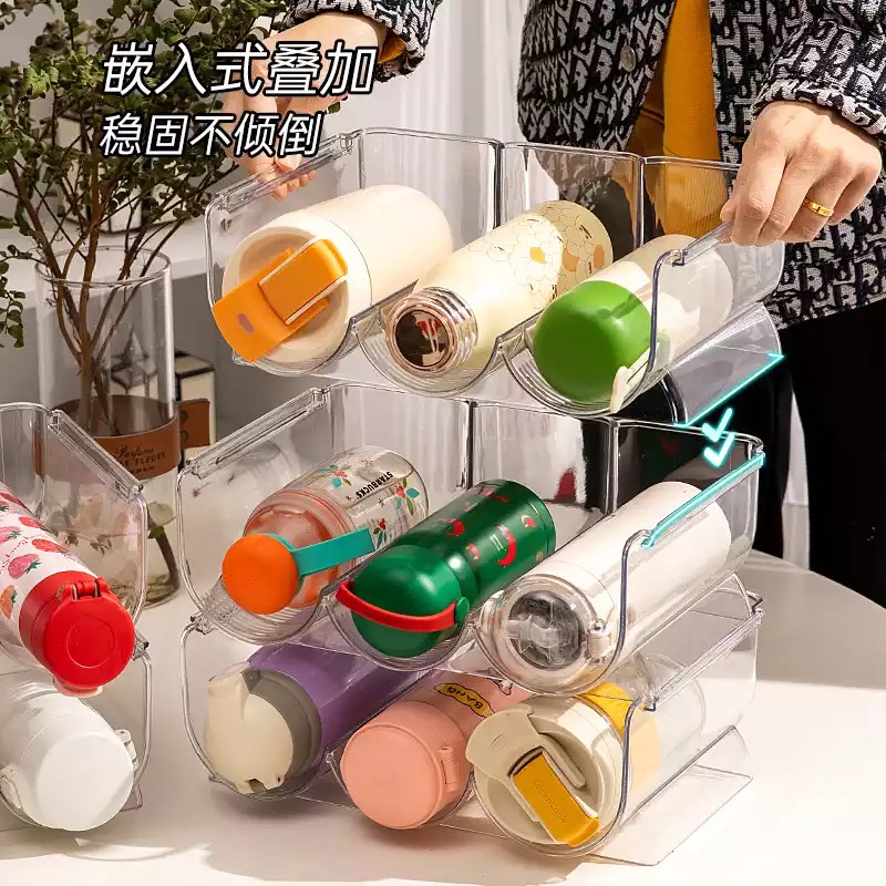 Water cup storage rack Water bottle Storage shelf multi-layer storage ...