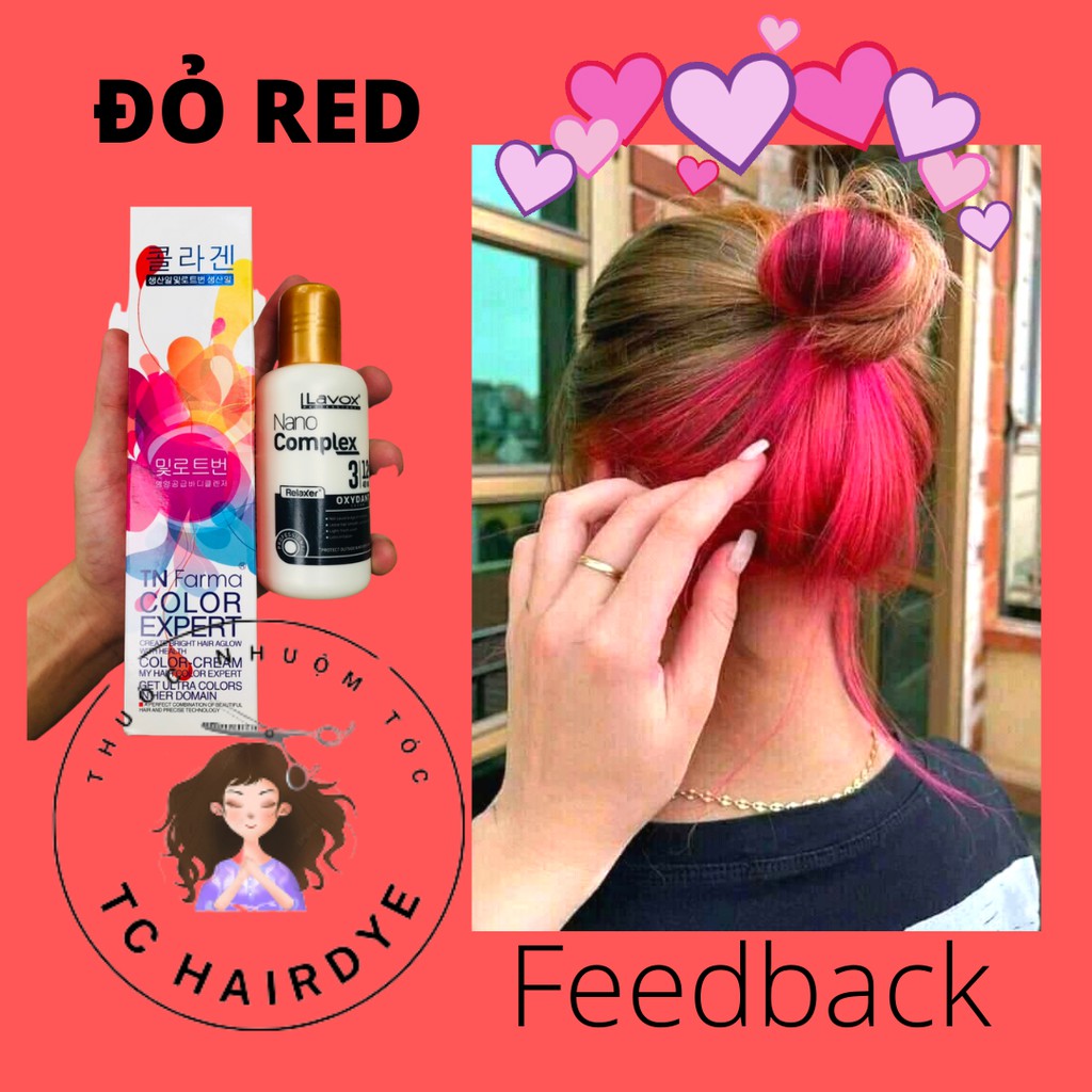 (100% Bleachless) RED - FIRE RED hair dye | Shopee Malaysia