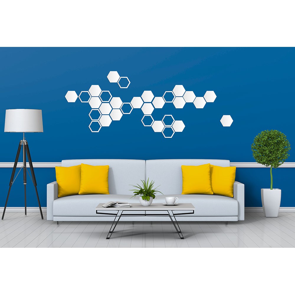 wall decoration / PVC Foam / Hexagon wall decor / wall panel ...
