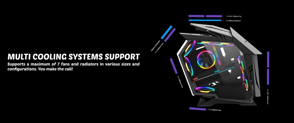 Invasion GT-50 (MATX Gaming Case) | Shopee Malaysia