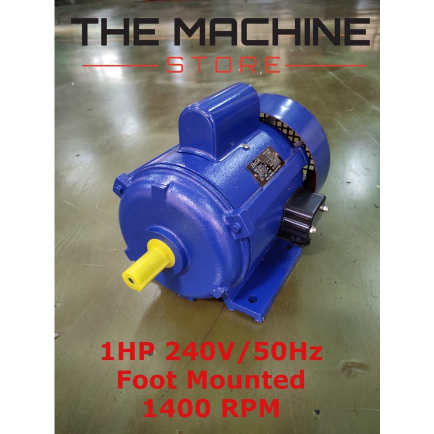 ENGA /Nozzo JY 1 HP 0.75KW Electric Induction Motor(Single Phase) Foot ...