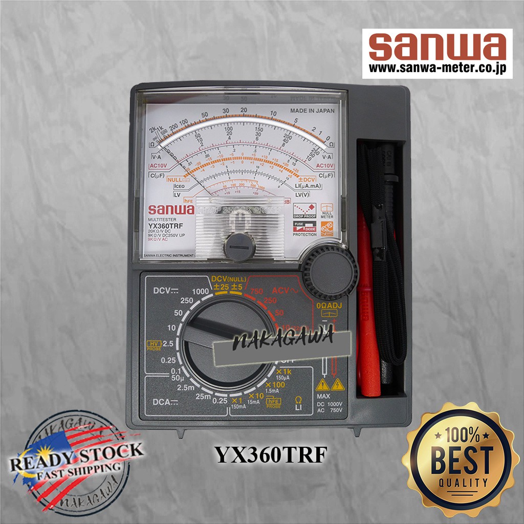 SANWA YX-360TRF ANALOGUE MULTIMETER YX360TRF ORIGINAL | Shopee Malaysia