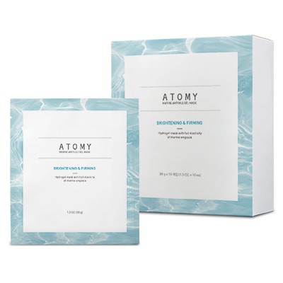 Atomy Marine Ampoule Gel Mask 艾多美海洋安瓶凝胶面膜 【ORIGINAL】- 38g x 10sheets | Shopee Malaysia