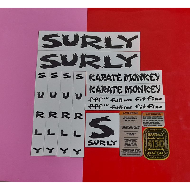 Surly Karate monkey Bike Sticker | Shopee Malaysia