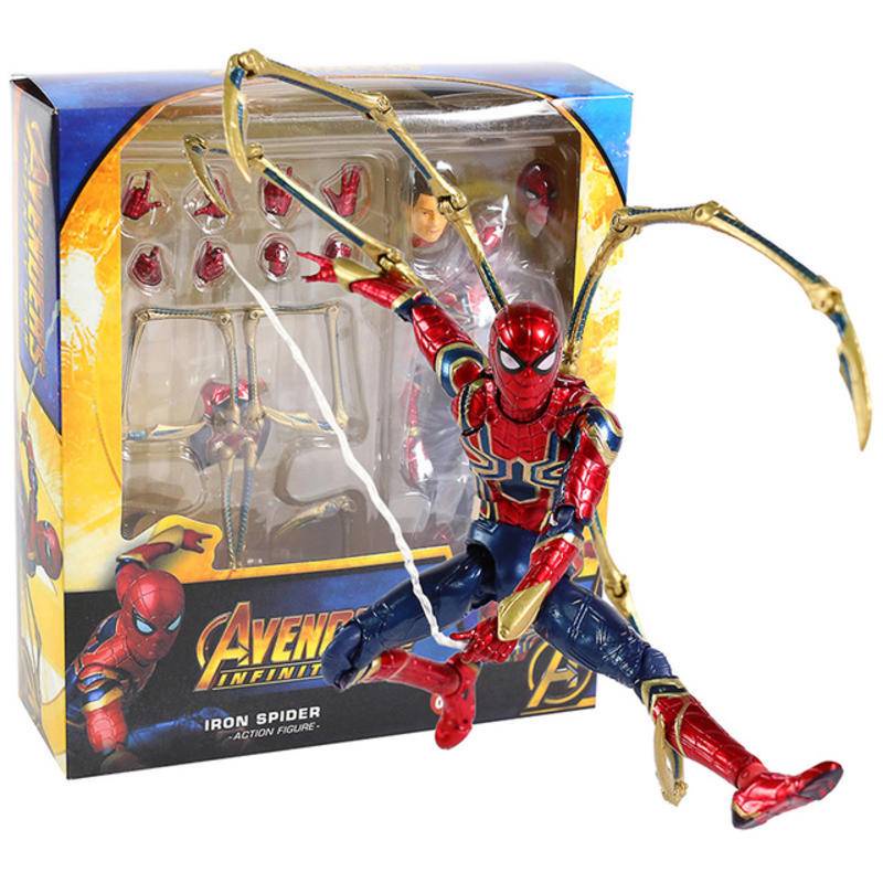 Marvel Mafex 075 Avengers Spiderman MAF075 The Amazing Spider Man PVC ...