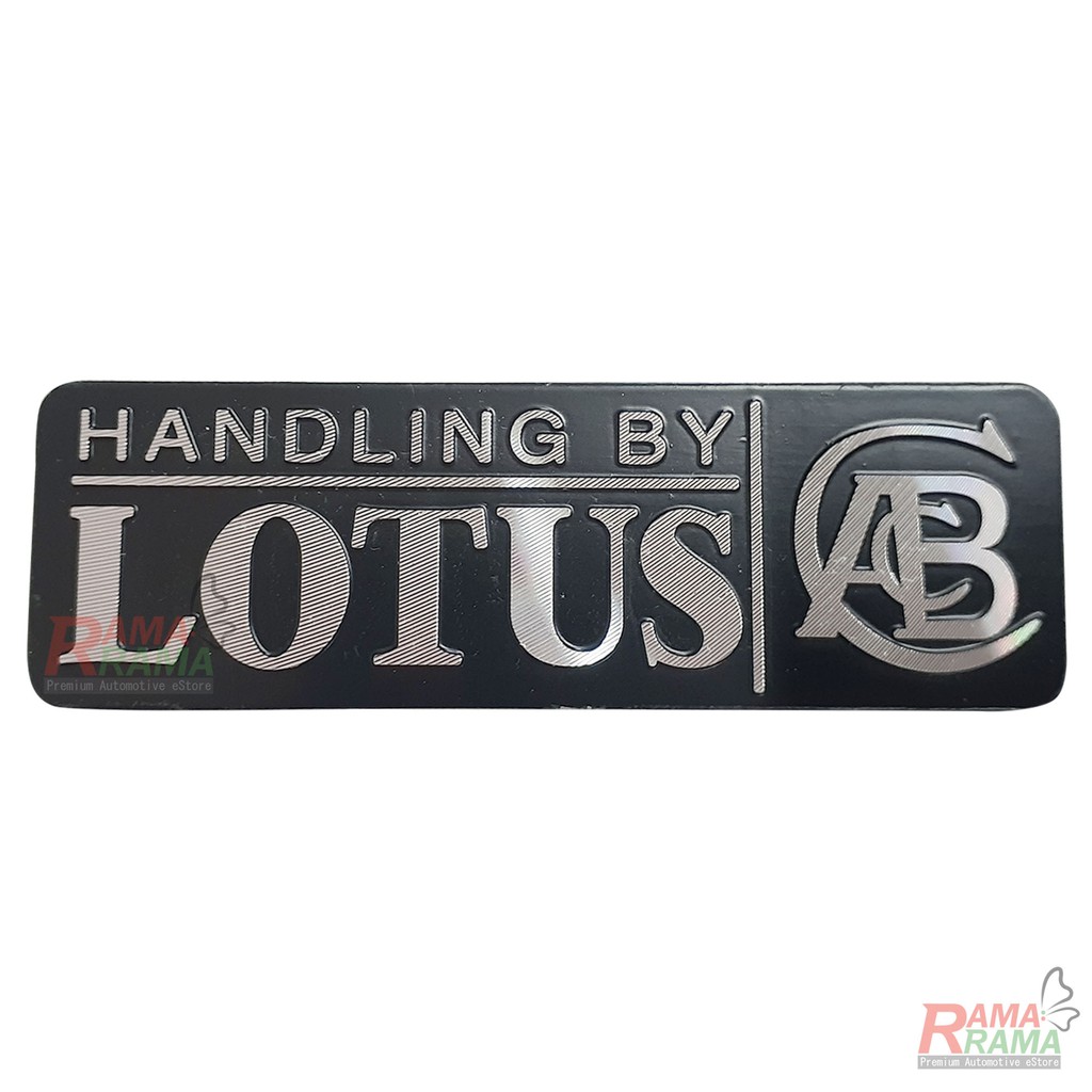 8cm x 2.5cm Handling By Lotus Aluminium Steel OEM Logo Emblem 3D Chrome ...