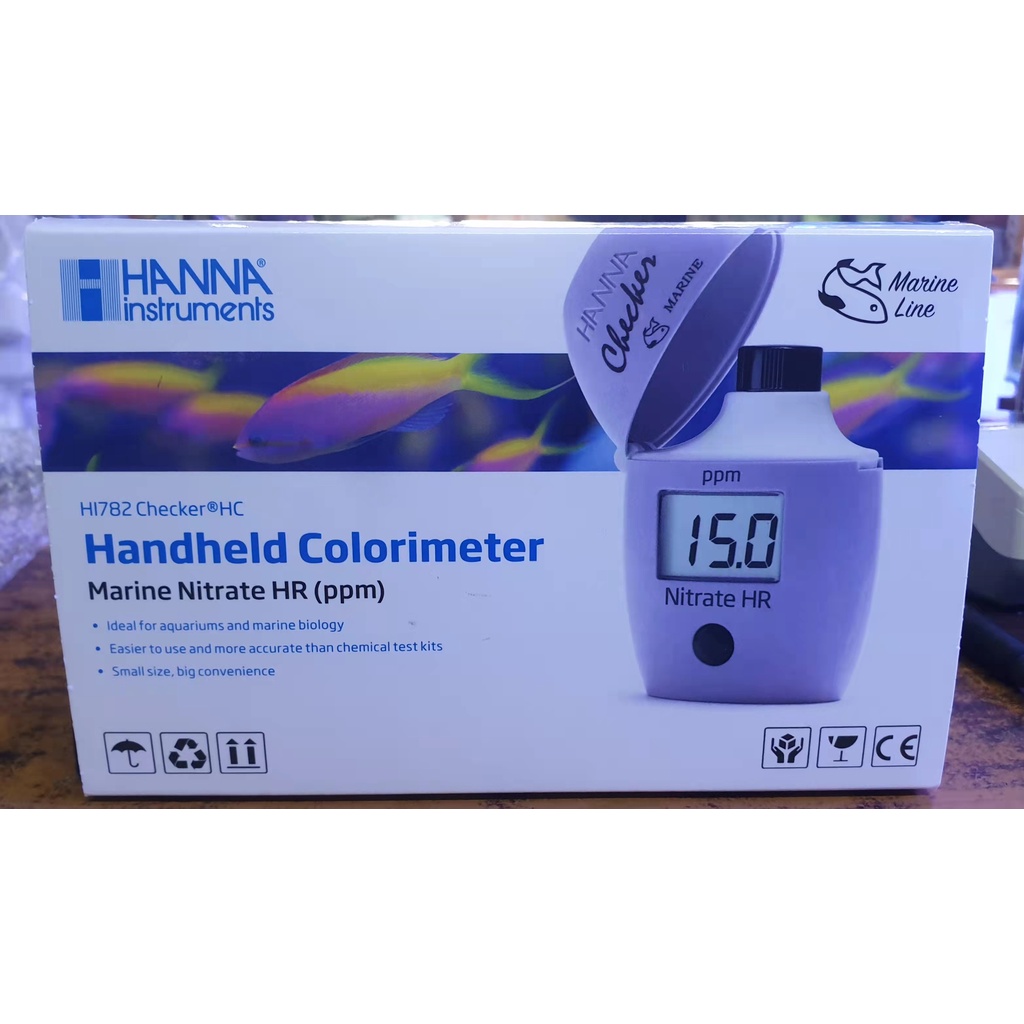 Hanna Instruments Marine Nitrate HR (ppm) Handheld Colorimeter HI782 ...