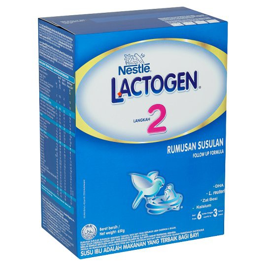 susu lactogen langkah 2 (6 bulan hingga 3 tahun) 650g/1.3kg | Shopee ...