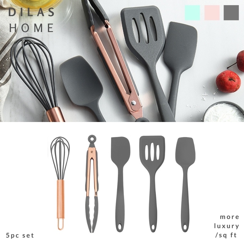 STOCK CLEARANCE 5pc Small Mini Rose Gold Silicone Stainless Steel ...