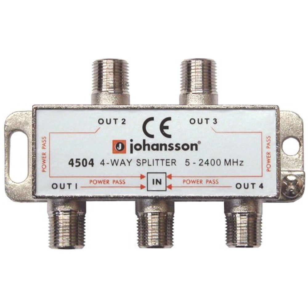 Johansson TV Splitter 4502 / 4504 / 4506 / 4508 Wideband Indoor ...