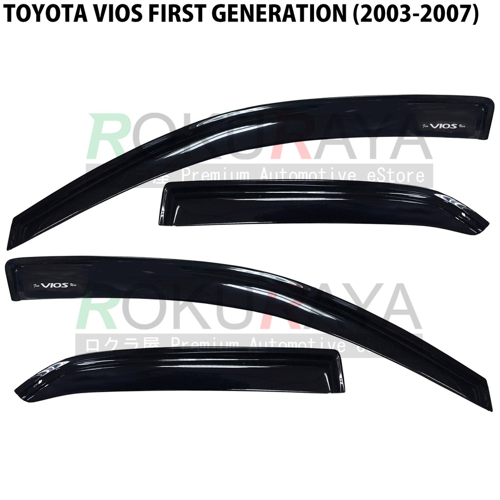 Toyota Vios 1st Gen (2002 - 2006) Flat Design (8cm Width) Window Door ...