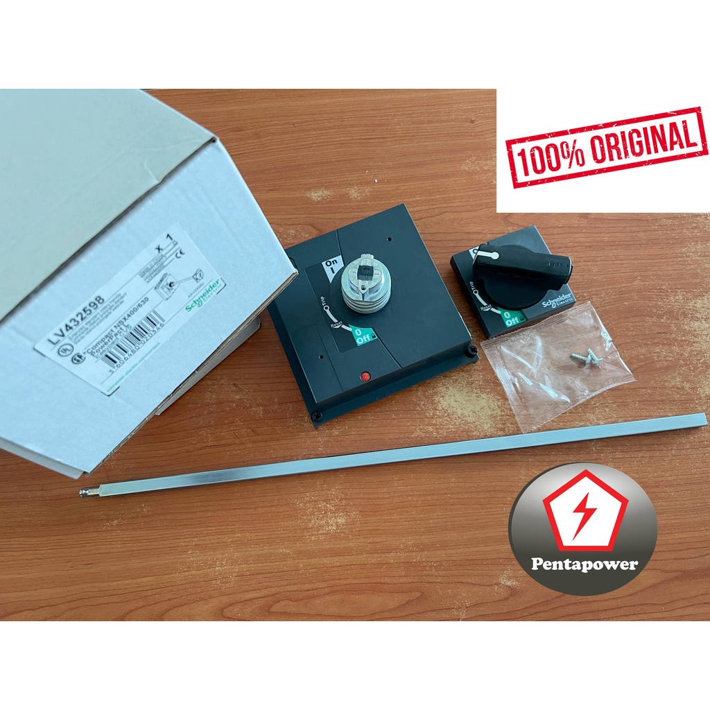 SCHNEIDER LV432598 Extended rotary handle, ComPact NSX 400/630, black ...