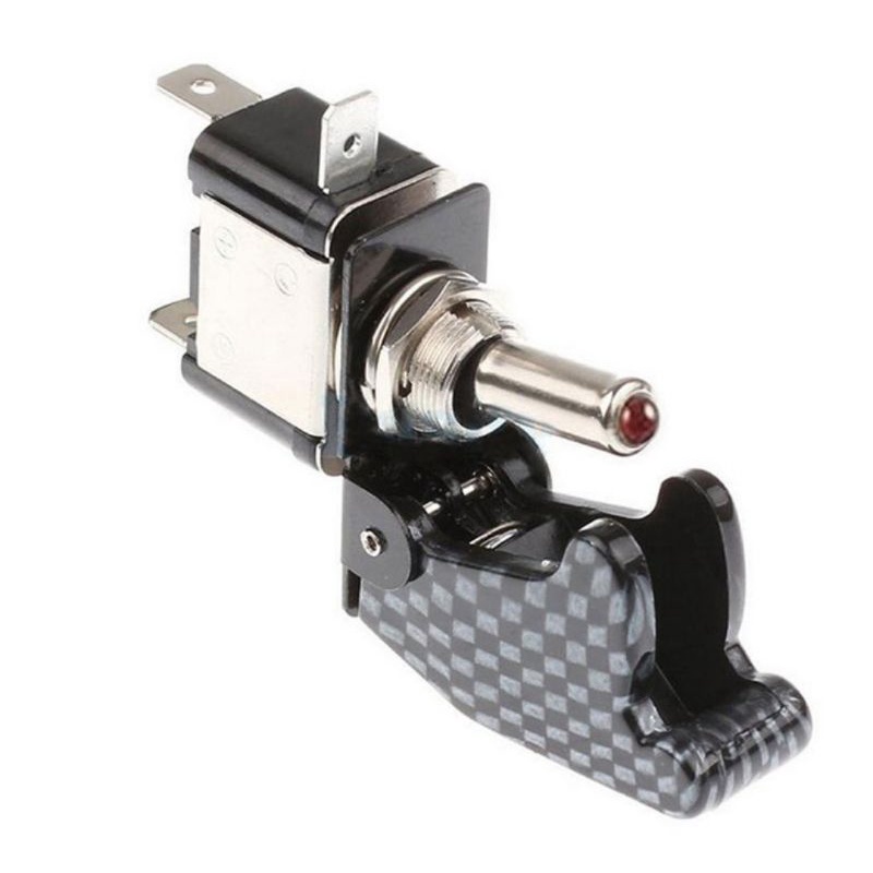 1PC 12V 20A Car Auto Cover LED Light Toggle Rocker Switch 3 way pin ...