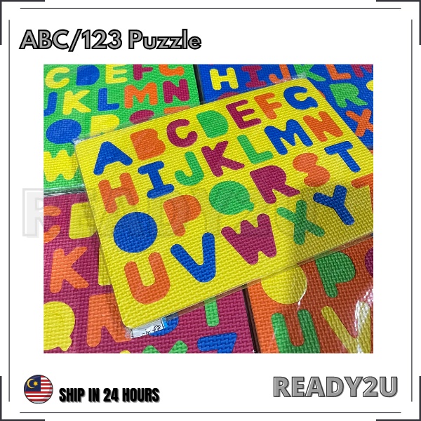 SOFT ABC/123 PUZZLE KIDS EARLY LEARNING Soft Puzzle Block(safe for kids) | Shopee Malaysia
