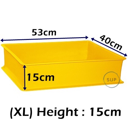 Yellow Food Grade Stackable Plastic Cake Tray / Bakery Bread Yellow ...