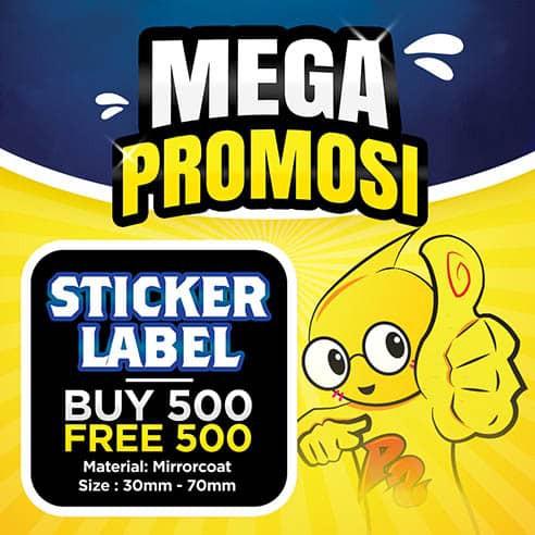 (500PCS) Sticker Produk Murah Harga Kilang Printing | Shopee Malaysia