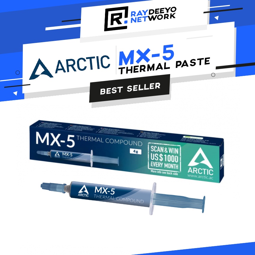 Arctic MX-6 / MX-5 / MX-4 Thermal Compound 2g / 4g [8 Years Durability] | Shopee Malaysia