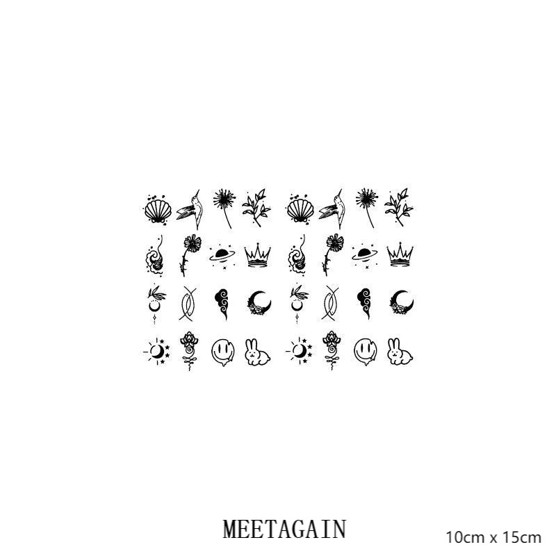 【MEET Magic Tattoo】 10cm x 15cm Magic Tattoo Waterproof Temporary ...