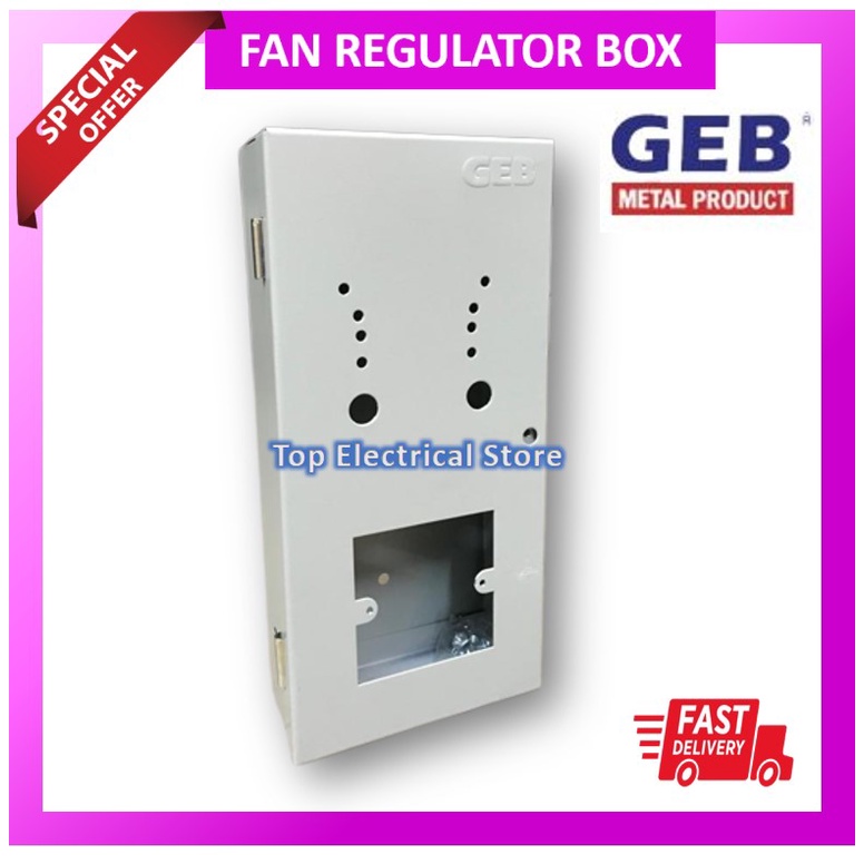 GEB METAL SWITCH & FAN REGULATOR BOX (1R1S) | Shopee Malaysia