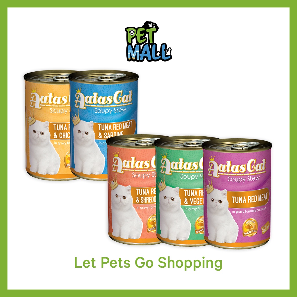 [Bundle of 24] Aatas Cat Soupy Stew In Gravy Formula Wet Cat Food 400g ...