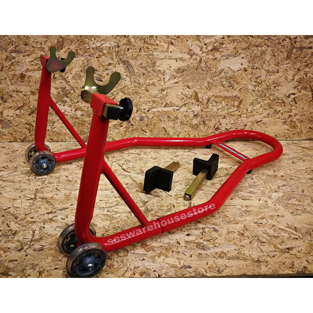 REAR UNIVERSAL PADDOCK STAND 2IN1 HEAVY DUTY NINJA250 R25 DUKE ER6 ...