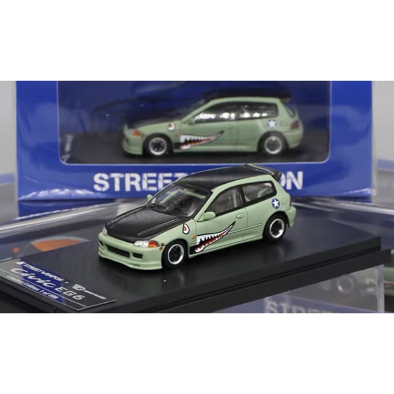 Street Weapon x Ghost Player 1/64 Honda Civic Eg6 - Matt Green | Shopee ...