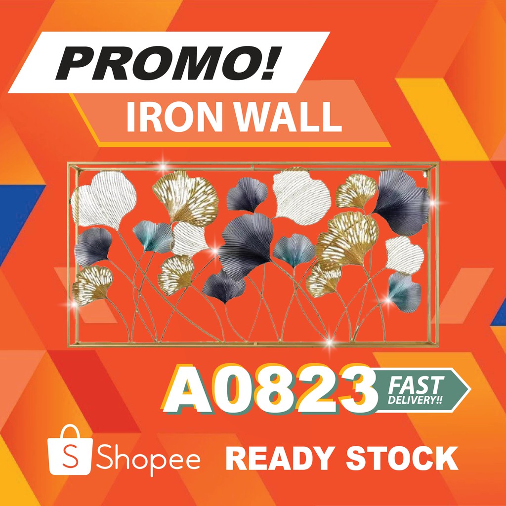 🔥 READY STOCK 🔥 [A0823] MODERN IRON WALL DECO 3D | Shopee Malaysia