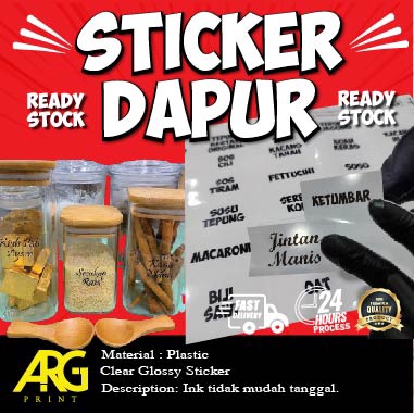 STICKER DAPUR WATERPROOF,STICKER DAPUR LUTSINAR,STICKER DAPUR KALIS AIR ...