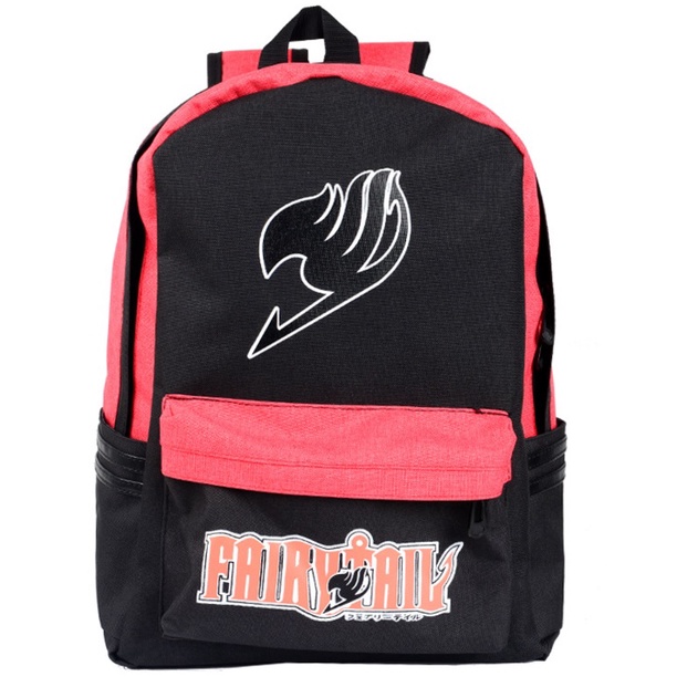 Fairy Tail Backpack Man Male Black Hitam Bag Beg Dragon Slayer Anime ...