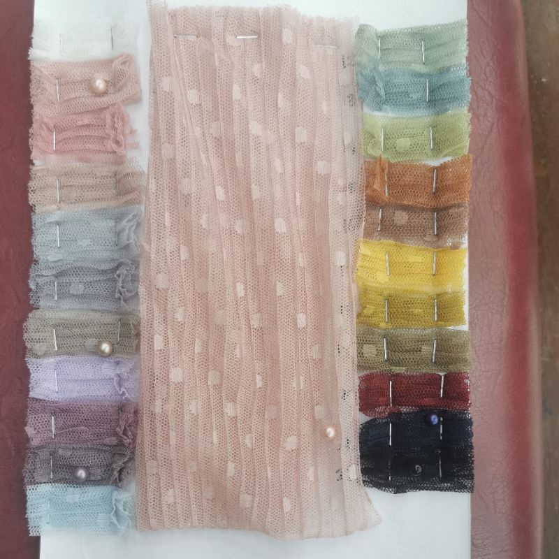 Dotty Tille Pearl tile Fabric/Pearl tulle dot Tille Fabric. The Clear ...