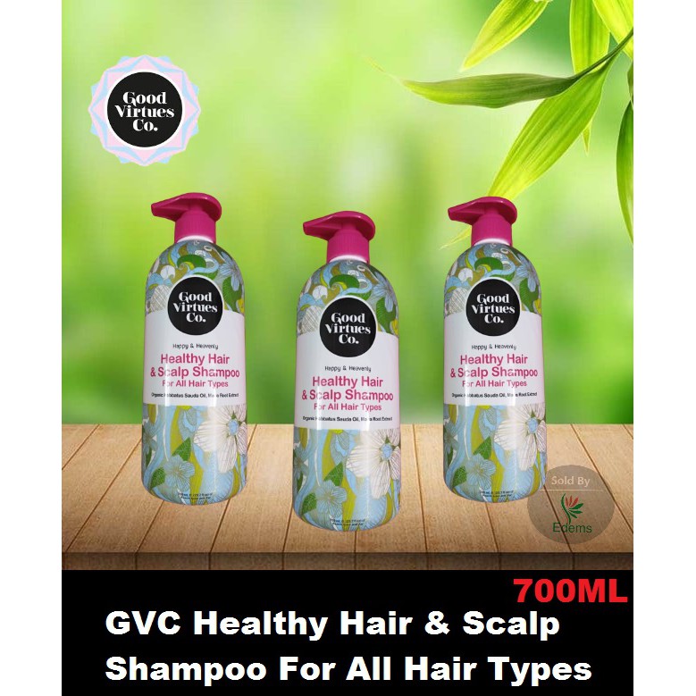 Good Virtues Co. GVC Healthy Hair and Scalp Shampoo For All Hair 700ml ...