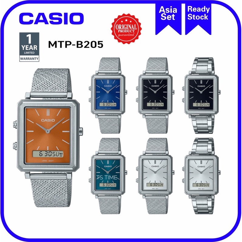 CASIO Analog-Digital Combination MTP-B205M-7 MTP-B205M-3 MTP-B205M-1 ...