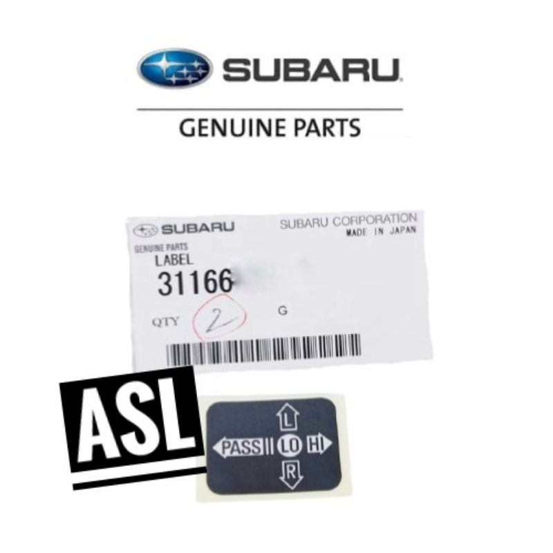 Genuine Subaru Column Label Forester Impreza WRX STI Legacy | Shopee ...
