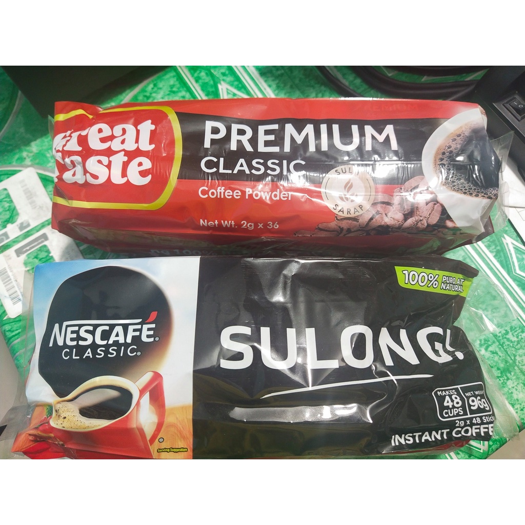 Nescafe Classic Instant Coffee/Great Taste Sticks 2g (pack of 48 sticks ...