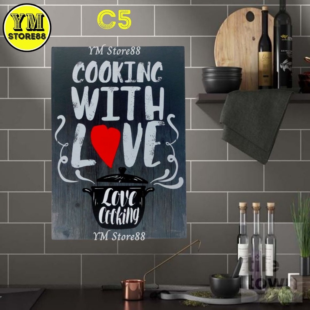 Frame Deko Hiasan Dinding Dapur/ Kitchen Deco Vintage Frame💥READY STOCK ...