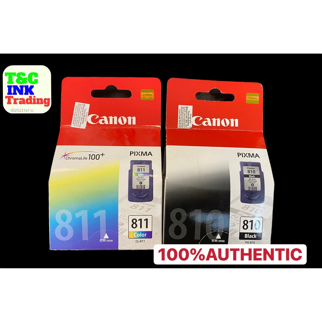Original CANON PG-810 & CL-811 Ink Cartridge Combo Set *Ready Stock* | Shopee Malaysia