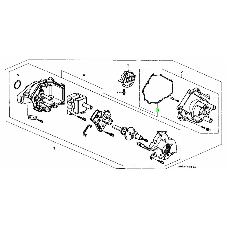 CLEAR STOCK!! HONDA CITY SX8 CIVIC SO4 DISTRIBUTOR CAP SEAL | Shopee ...