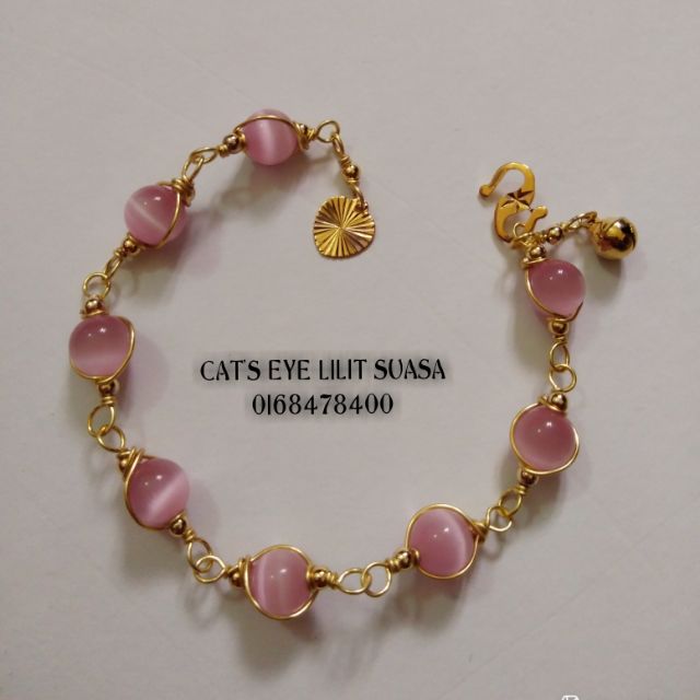 Gelang Tangan Cat's Eye Lilit Suasa | Shopee Malaysia