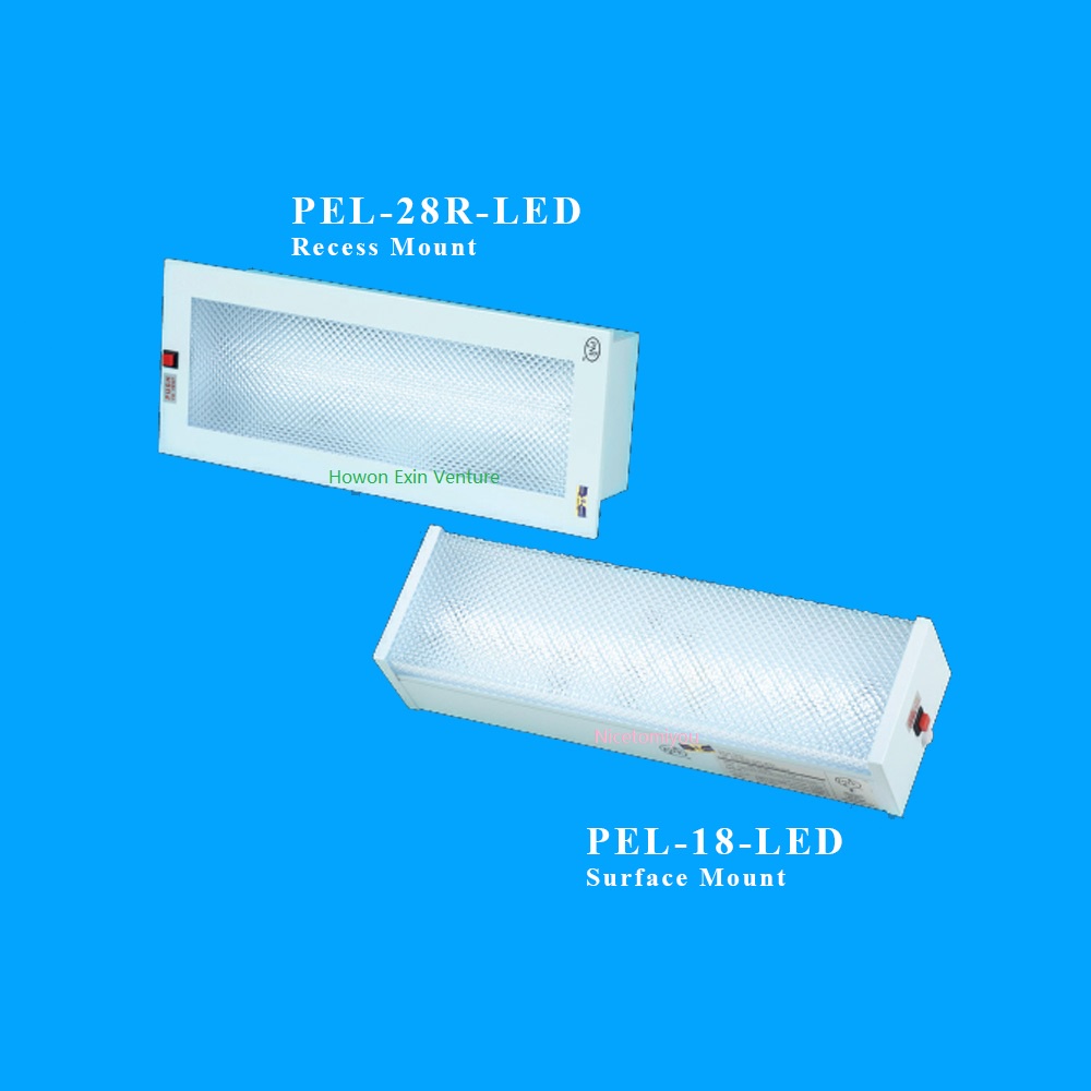 PNE PEL-18 Led Surface Mounting Led Emergency Light Bomba Approved Type ...